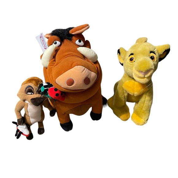 Disney | Toys | Disney Timon Pumbaa Simba The Lion King Large 5 Plush ...